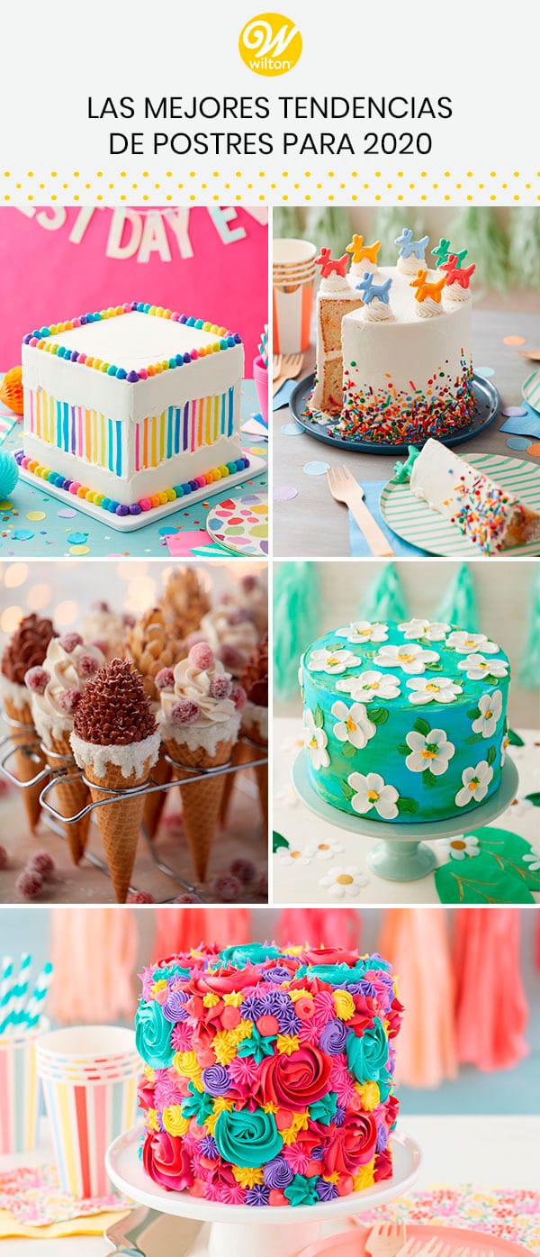 Las mejores tendencias de postres para 2020 | Wilton en Español ...
